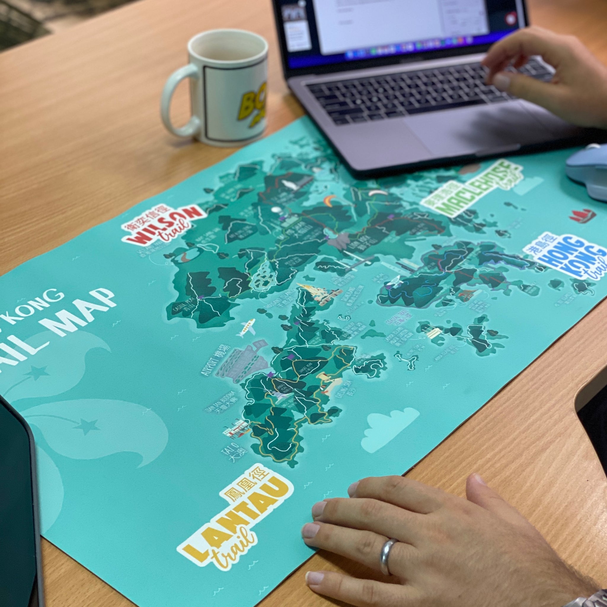 Desk Mat | Hong Kong Trails | Shop Online